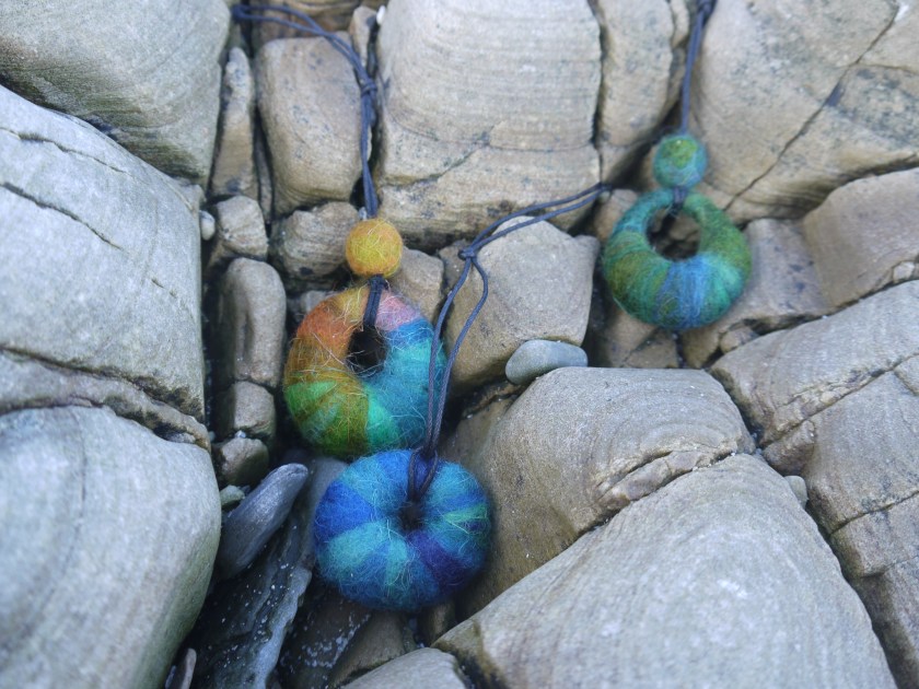 Limpet pendants – far north felt