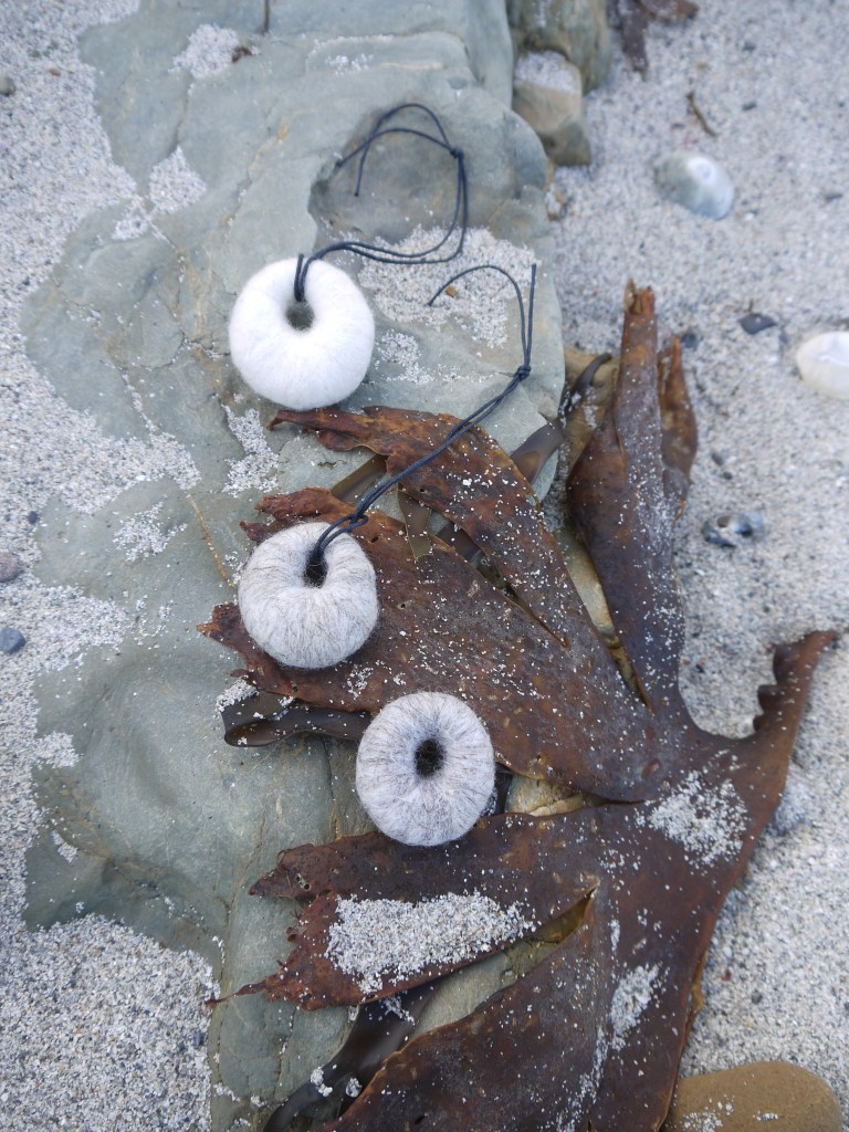 Limpet pendants – far north felt